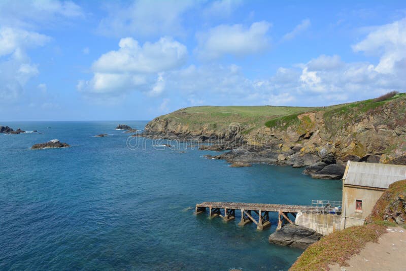 Lizard Point in Cornwall / Cliffs and Sea Stock Image - Image of ...