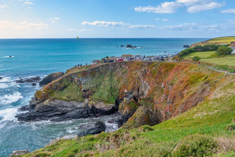 Lizard Point in Cornwall England Stock Photo - Image of bays, coast ...