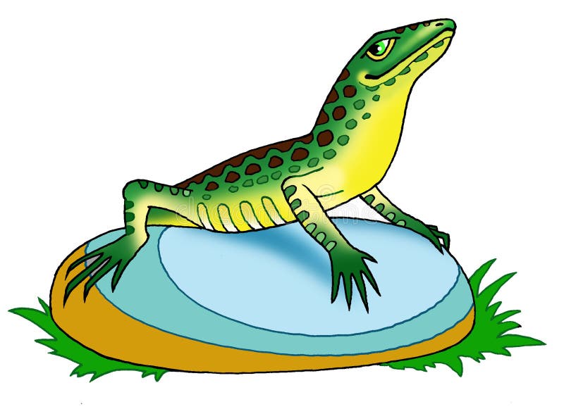 Lizard Reptile Scaly Reptile Claws Stock Illustration - Illustration of ...