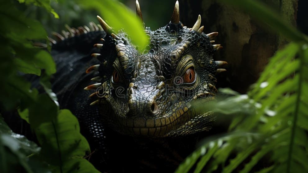 A Lizard with Sharp Teeth and Sharp Teeth Stock Illustration ...