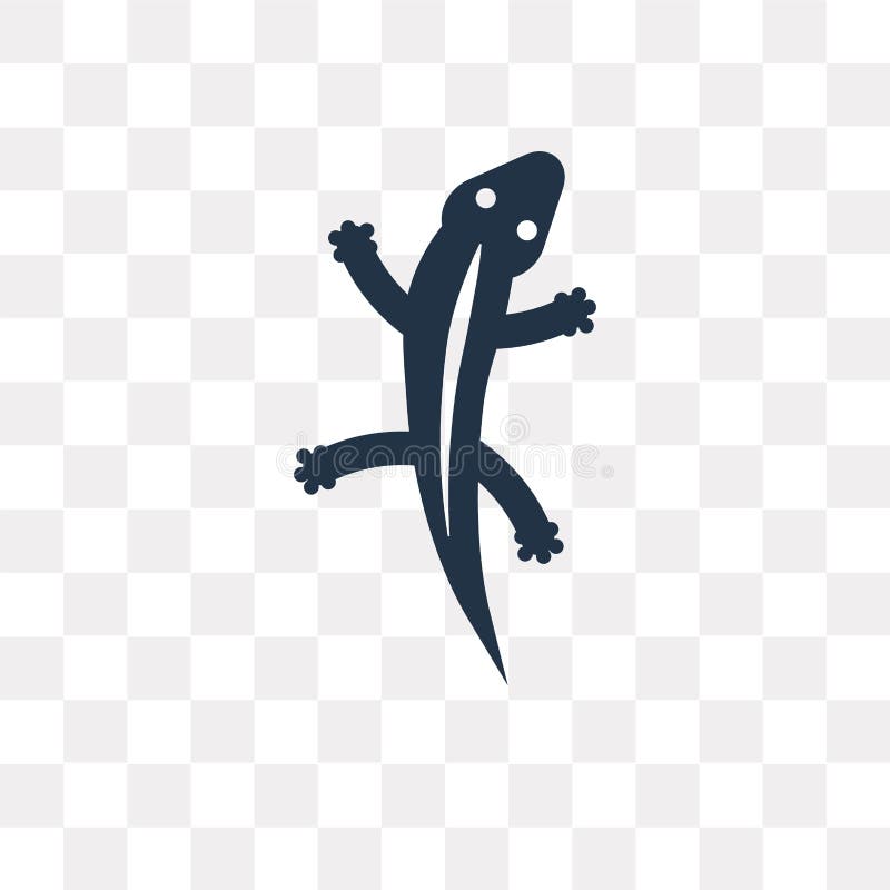 Lizard Vector Icon Isolated on Transparent Background, Lizard T Stock ...