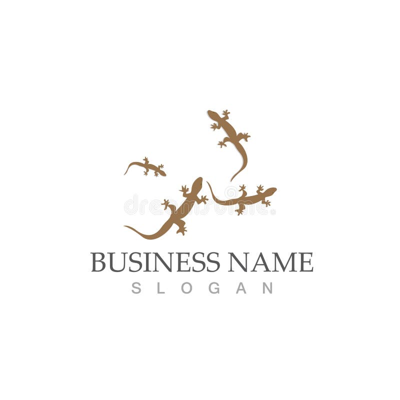 Lizard Vector Illustration Logo Template Stock Vector - Illustration of ...