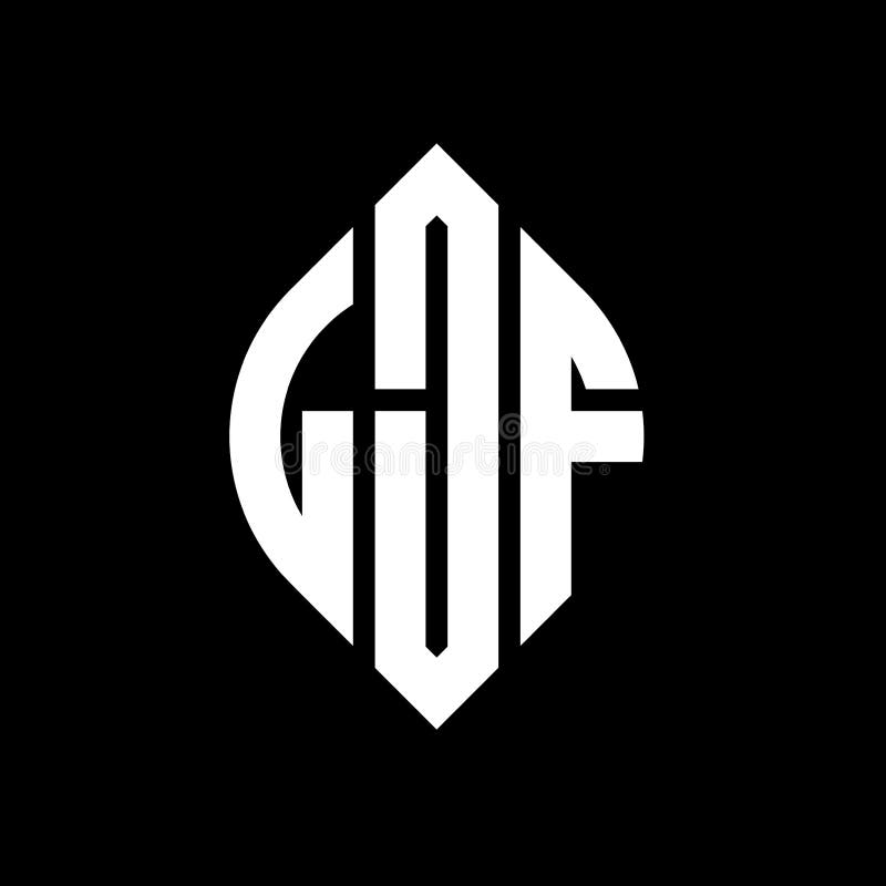 LJF Circle Letter Logo Design with Circle and Ellipse Shape. LJF ...