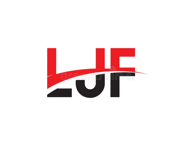 LJF Letter Initial Logo Design Stock Vector - Illustration of style ...