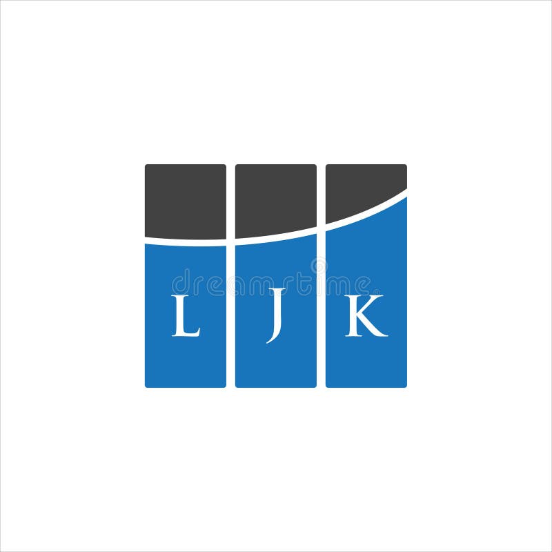 LJK Letter Logo Design on WHITE Background. LJK Creative Initials ...