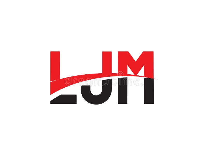 LJM Letter Initial Logo Design Stock Vector - Illustration of modern ...