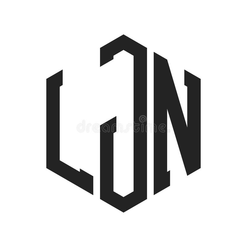 LJN Logo Design. Initial Letter LJN Monogram Logo Using Hexagon Shape ...
