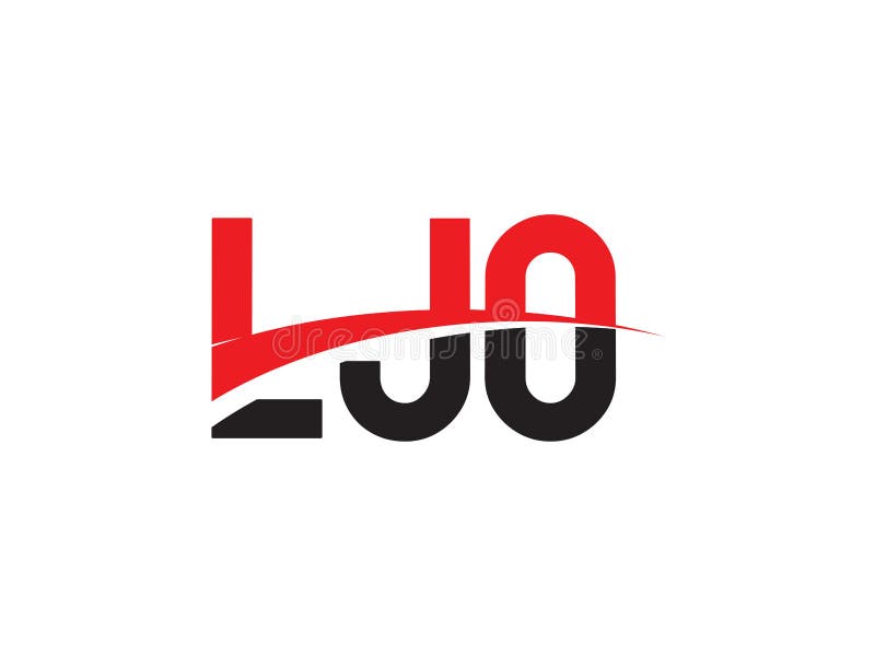 LJO Letter Initial Logo Design Stock Vector - Illustration of font ...