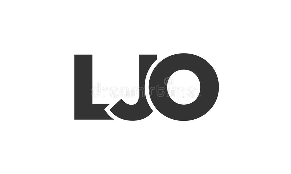 LJO Logo Design Template with Strong and Modern Bold Text. Initial ...