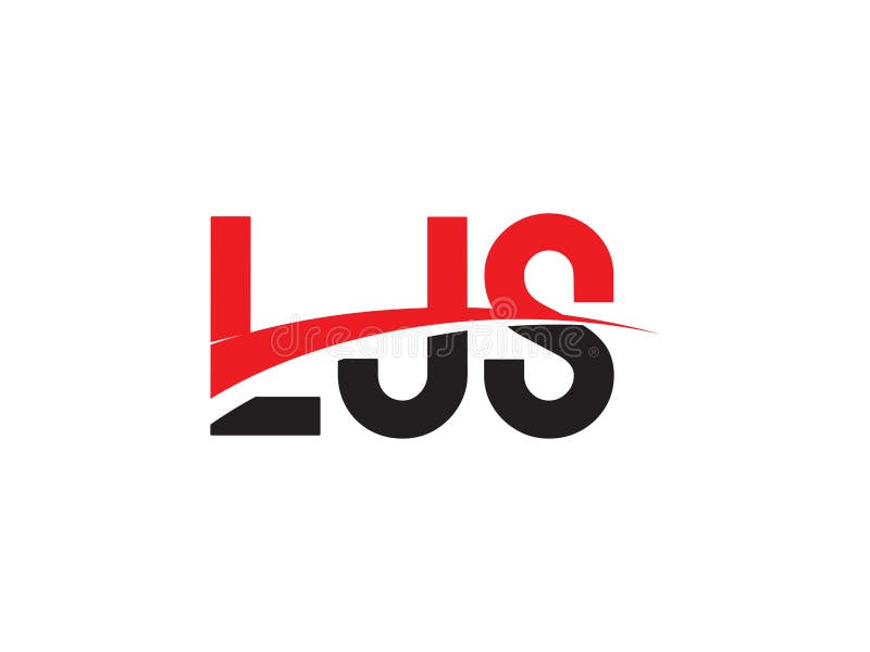 LJS Letter Initial Logo Design Stock Vector - Illustration of motif ...