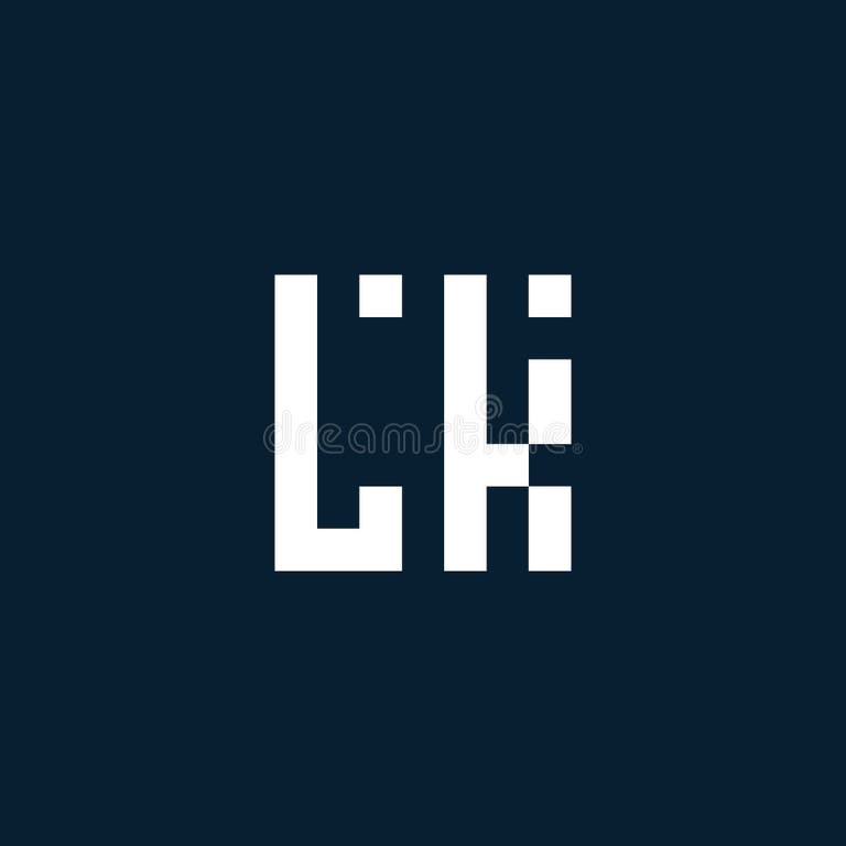 LK Initial Monogram Logo with Geometric Style Stock Vector ...