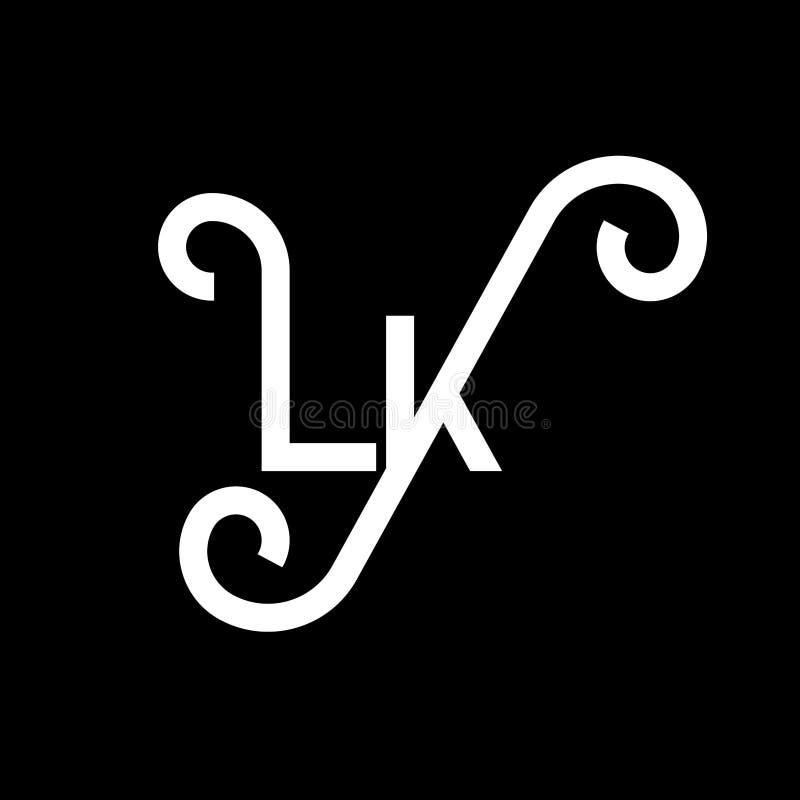 LK Letter Logo Design. Initial Letters LK Logo Icon. Abstract Letter LK ...