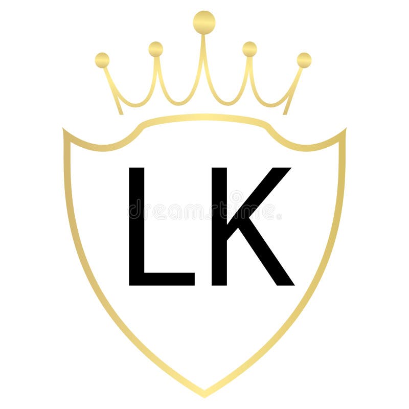 LK Letter Logo Design with Simple Style Stock Illustration ...