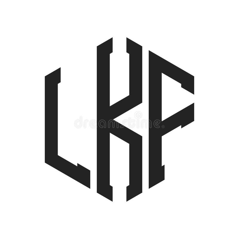 LKF Logo Design. Initial Letter LKF Monogram Logo Using Hexagon Shape ...