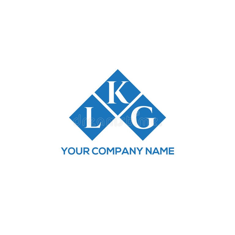 LKG Letter Logo Design on WHITE Background. LKG Creative Initials ...
