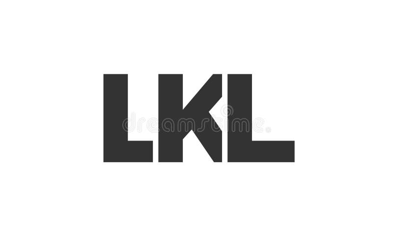 LKL Logo Design Template with Strong and Modern Bold Text. Initial ...