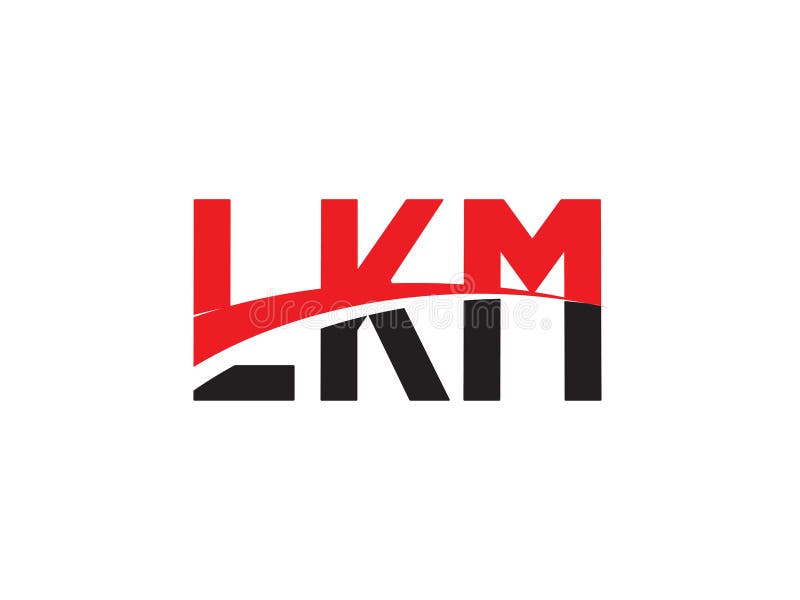 LKM Letter Initial Logo Design Stock Vector - Illustration of ligh ...
