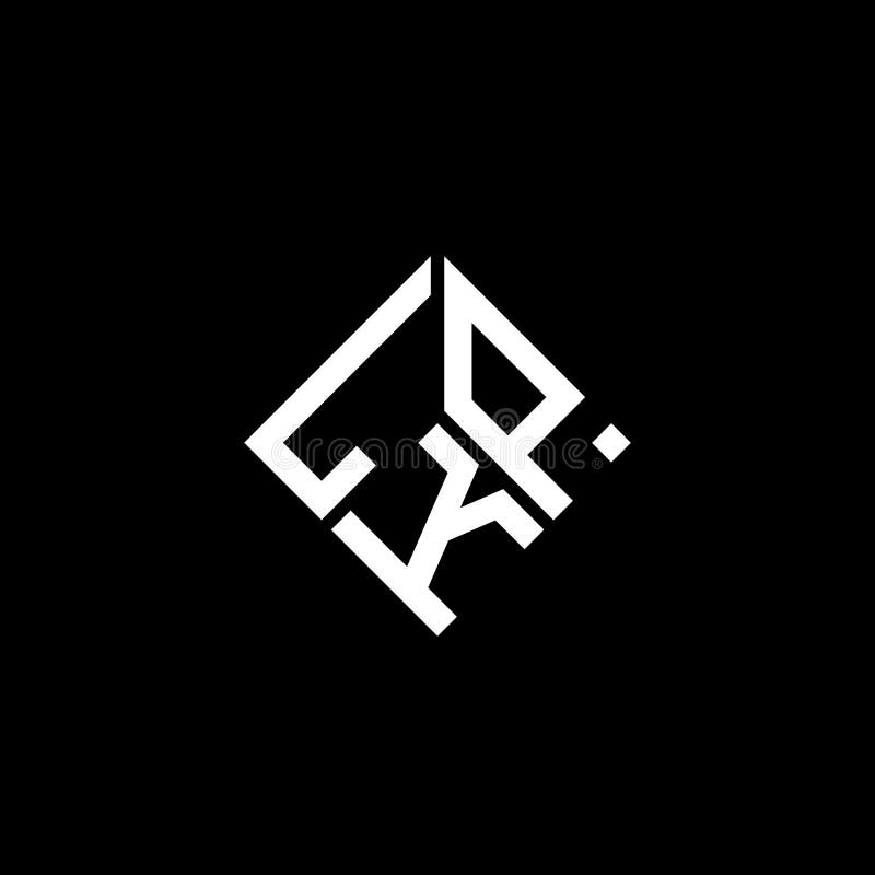 LKP Letter Logo Design on Black Background. LKP Creative Initials ...