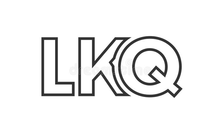 LKQ Logo Design Template with Strong and Modern Bold Text. Initial ...