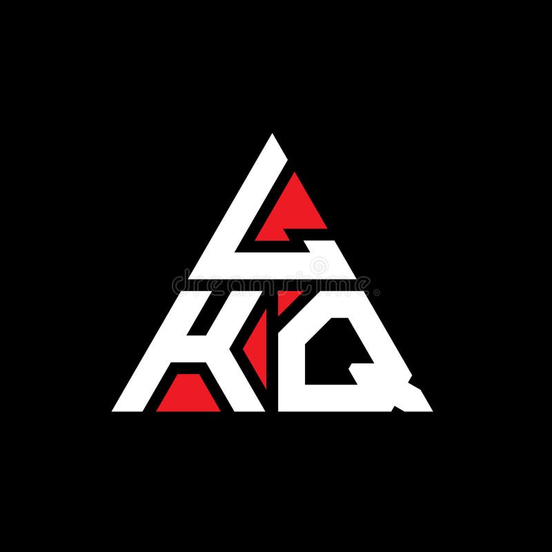 LKQ Triangle Letter Logo Design with Triangle Shape. LKQ Triangle Logo ...