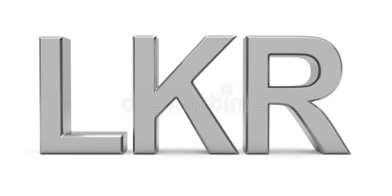 LKR Sri Lankan Rupee Currency Code Stock Illustration - Illustration of ...