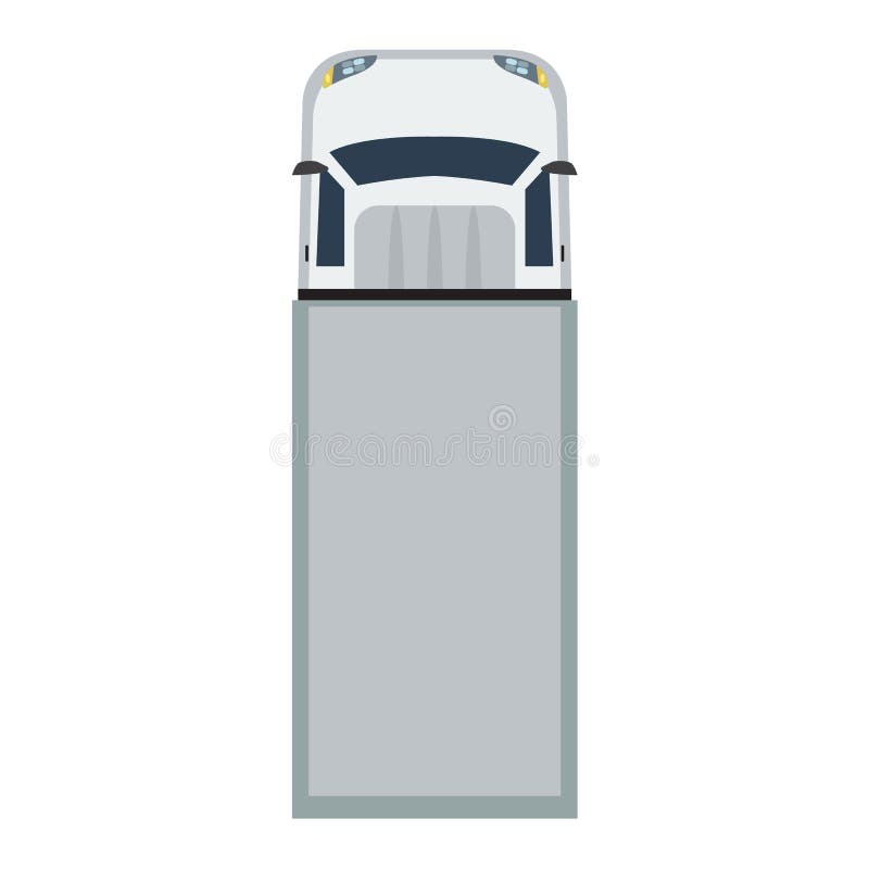 LKW-Draufsicht-flache Art-Vektor-Ikone Vektor Abbildung - Illustration ...