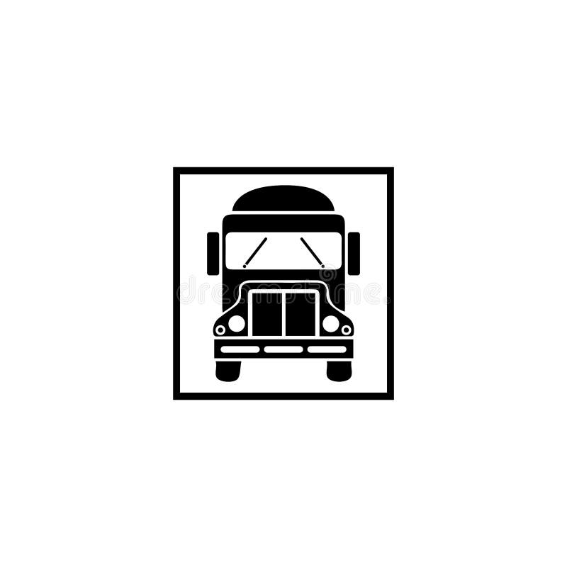 Lkw-Symbol-Vektorvorlage stock abbildung. Illustration von abbildung ...