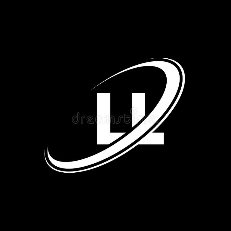 LL L L Letter Logo Design. Initial Letter LL Linked Circle Uppercase ...
