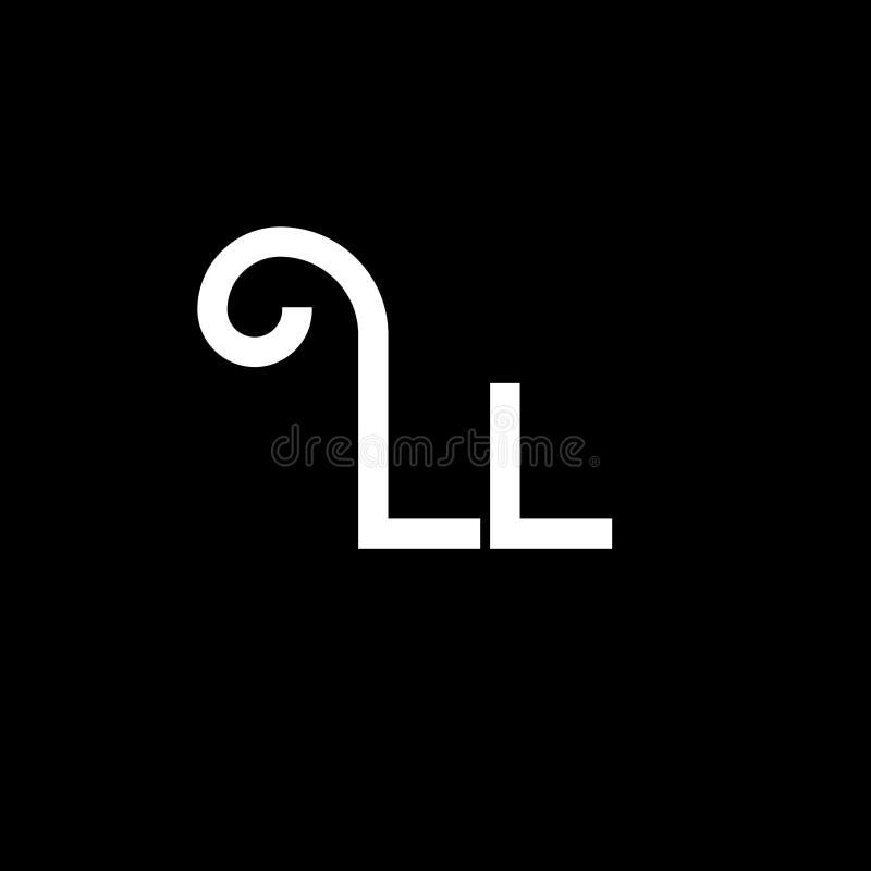 LL Letter Logo Design. Initial Letters LL Logo Icon. Abstract Letter LL ...