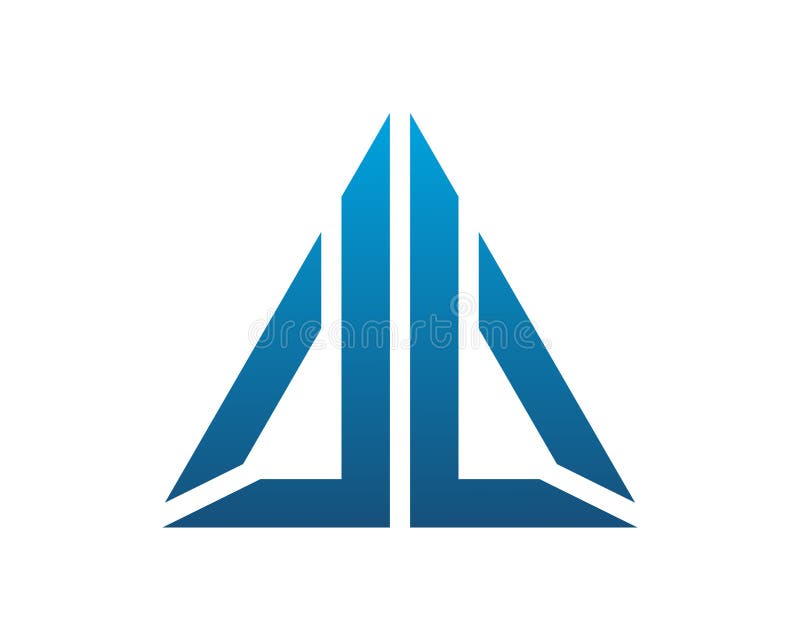 Letter DA or AD Triangle Logo Vector Stock Vector - Illustration of ...