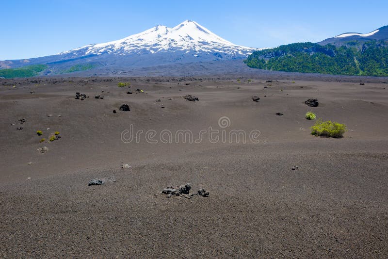 Llaima Volcano, Conguillio National Park, Chile Stock Image - Image of ...