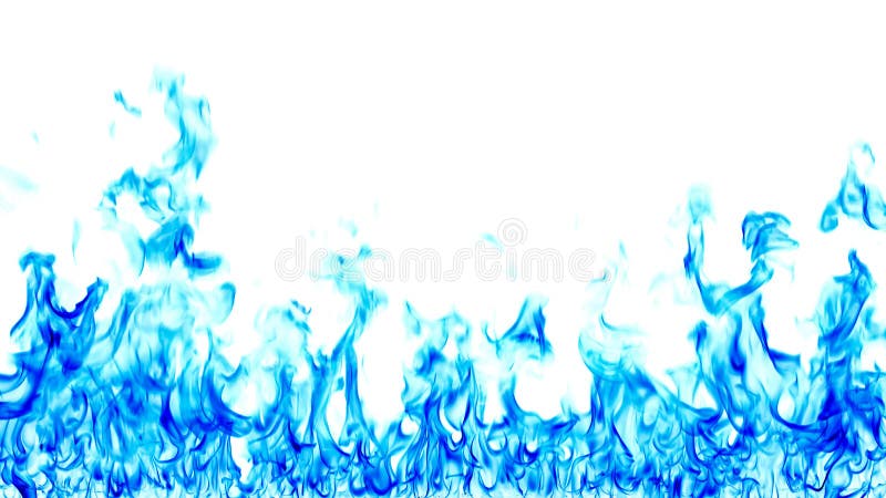Llama Azul Sobre Fondo Blanco Foto de archivo - Imagen de chimenea ...