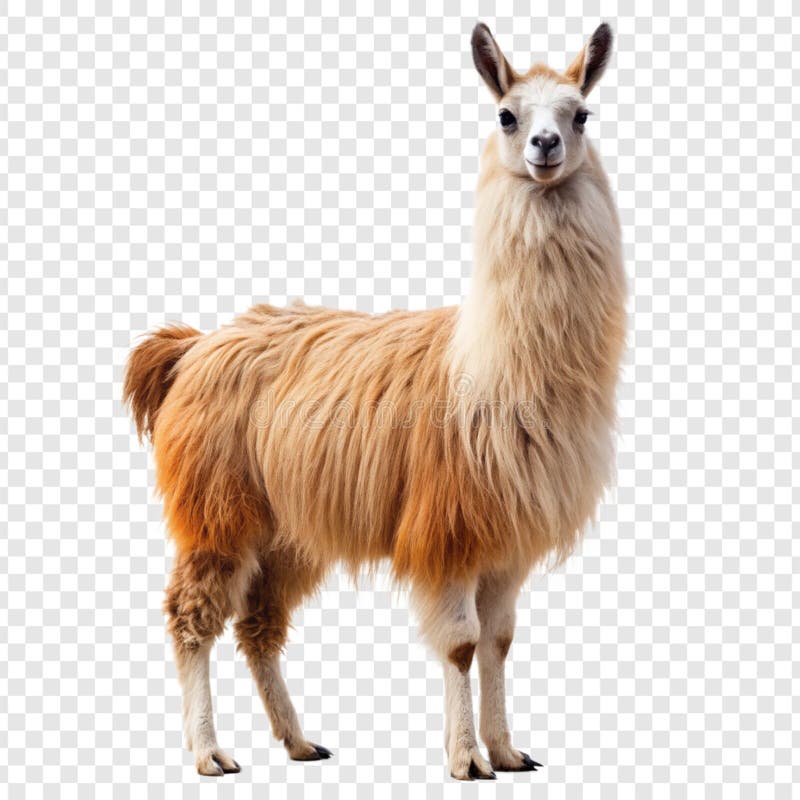Llama Transparent Background Stock Illustration - Illustration of ...
