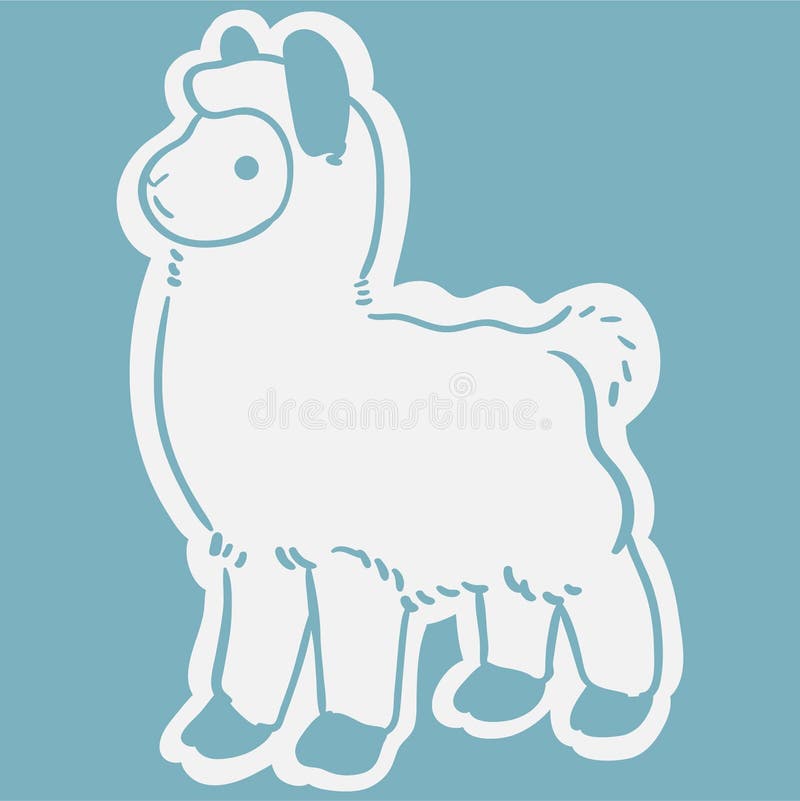 Llama Vector Eps Hand Drawn, Vector, Eps, Logo, Icon, Silhouette ...