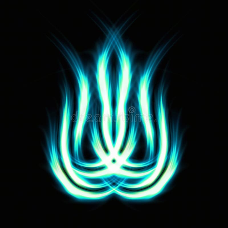 Llamas azules stock de ilustración. Ilustración de azul - 18621703