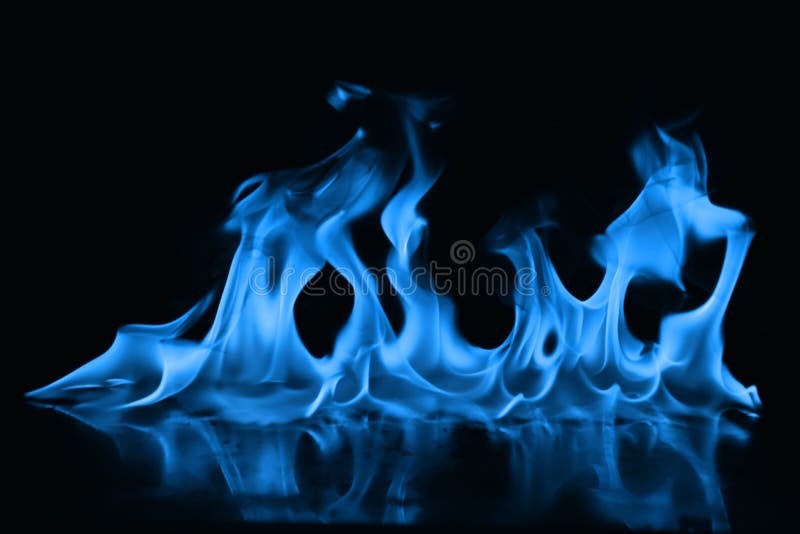 Llamas Azules Del Fuego Como Backgorund Abstracto Foto de archivo ...