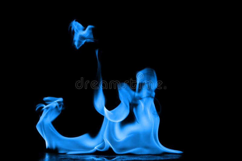 Llamas Azules Del Fuego Como Backgorund Abstracto Foto de archivo ...