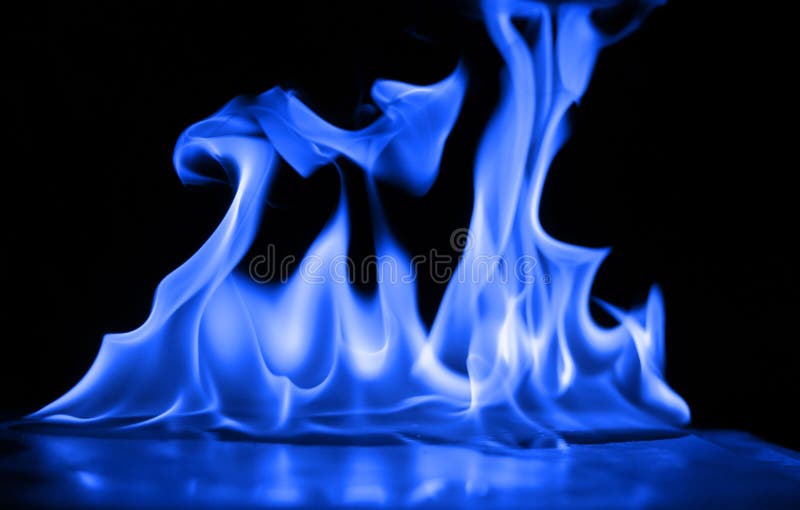 Llamas Azules Del Fuego Como Backgorund Abstracto Imagen de archivo ...