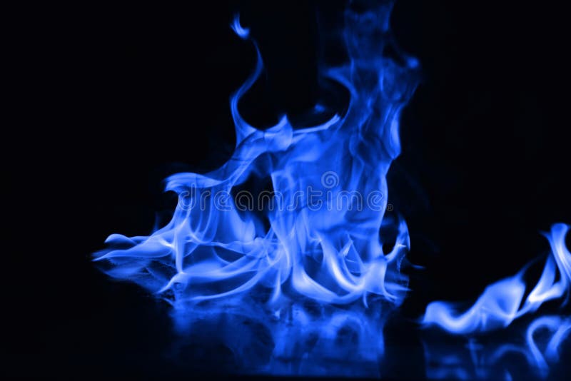 Llamas Azules Del Fuego Como Backgorund Abstracto Foto de archivo ...