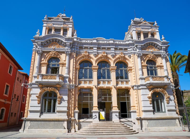 Llanes Post Office Correos Building in Asturias Spain Stock Image ...