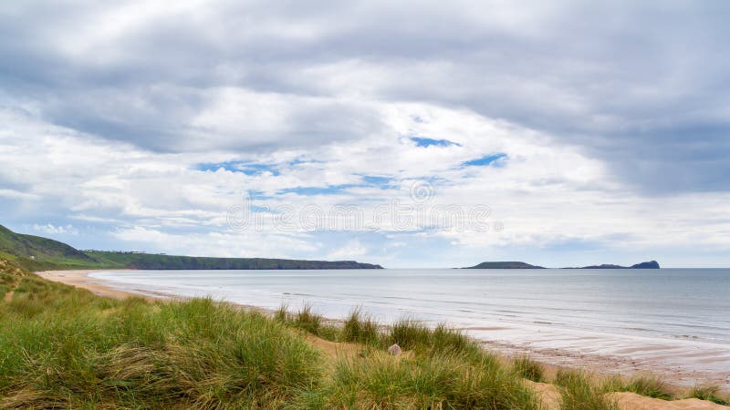 Llangennith Beach Wales stock photo. Image of beach, european - 41459940