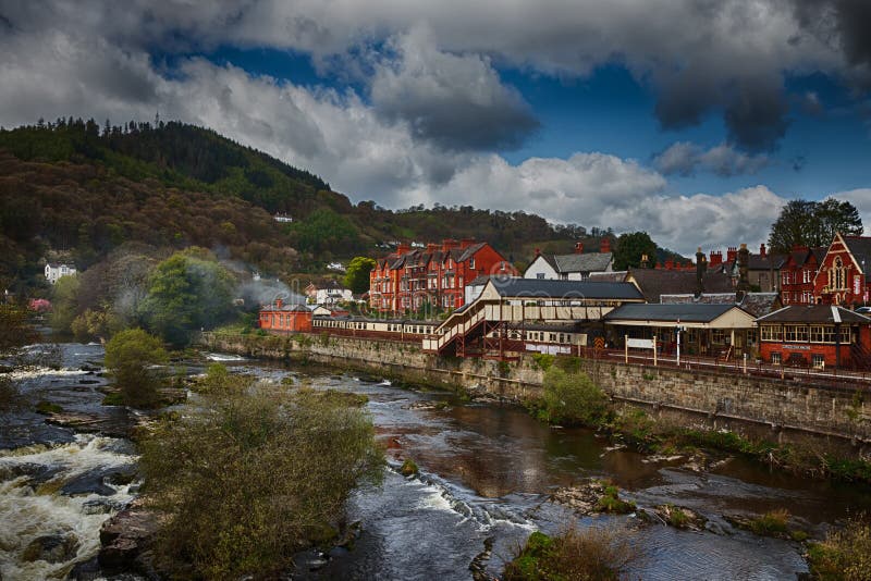 Llangollen Railway Station, Denbighshire, Wales, UK. Stock Photo ...