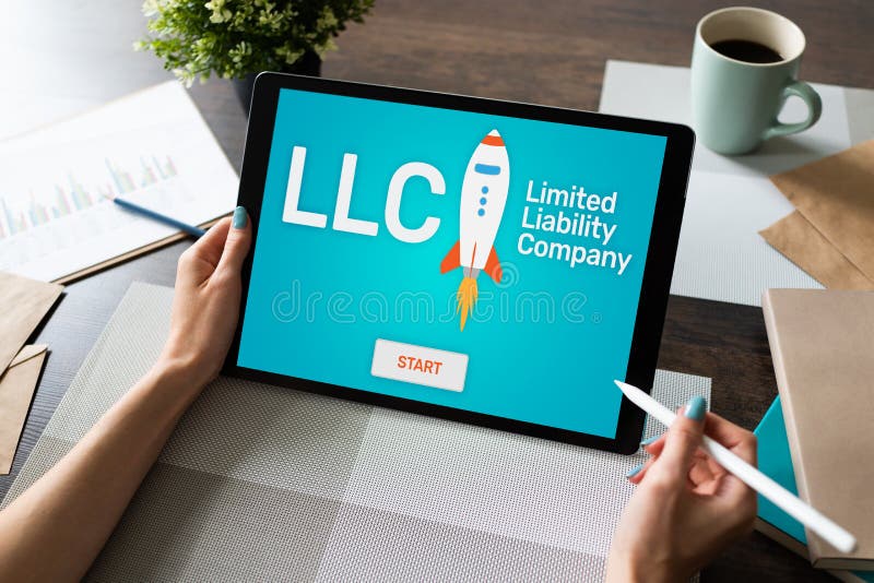 LLC Limited Liability Company. Business Strategy and Technology Concept ...