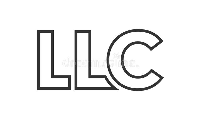 LLC Logo Design Template with Strong and Modern Bold Text. Initial ...