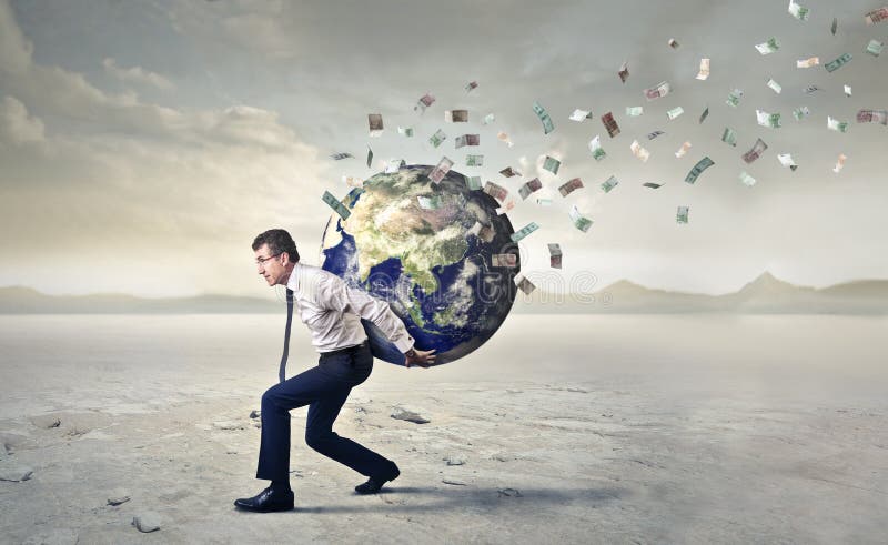 El Mundo Entero En La Palma De Su Mano Foto de archivo - Imagen de ...