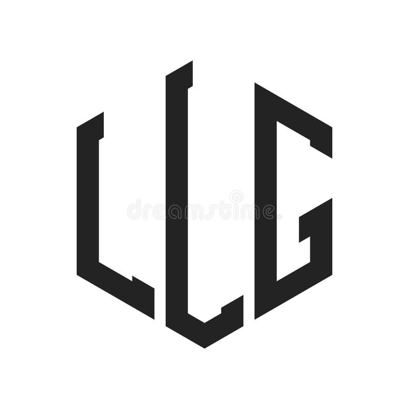 LLG Logo Design. Initial Letter LLG Monogram Logo Using Hexagon Shape ...
