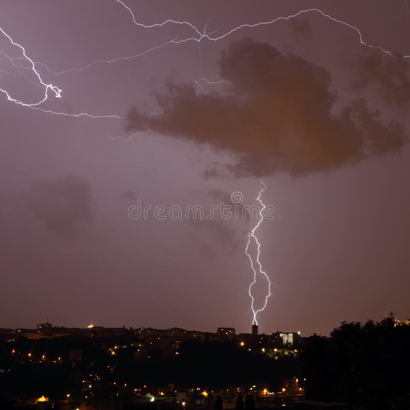 Llightning stock image. Image of thunderstorm, environmental - 20963237