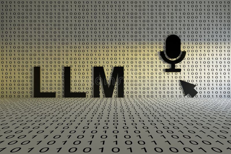 LLM Concept Text Sunlight 3D Stock Illustration - Illustration of ...