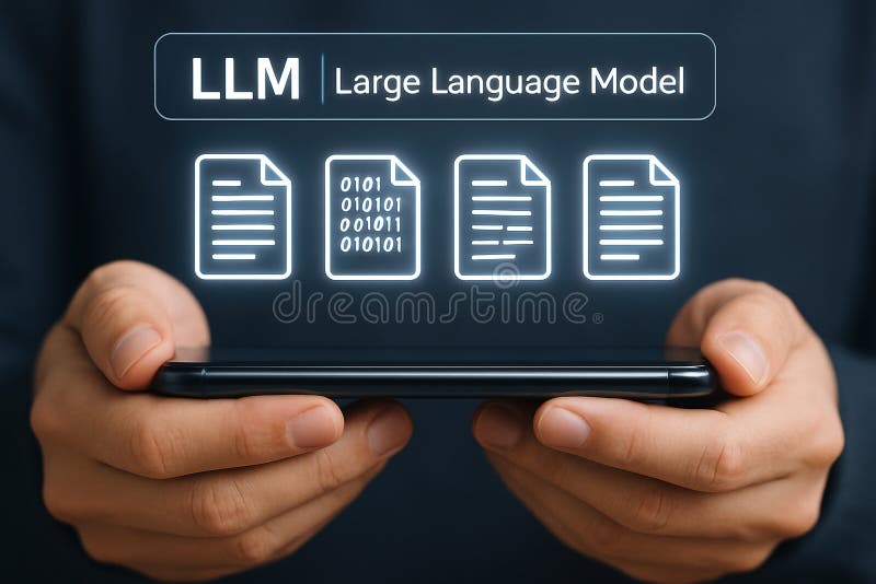Llm Large Language Model Ai Artificial Intelligence Data Processing Machine Learning Text ...