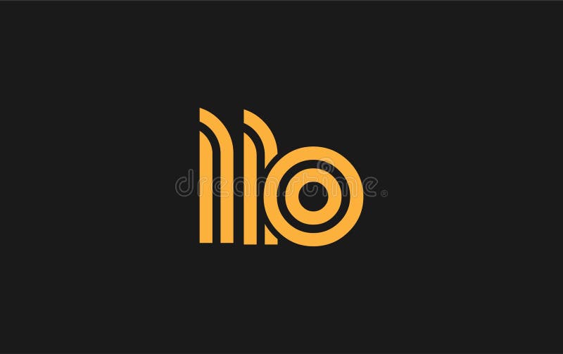 LLO Creative Unique Modern Letter Logo Design Stock Vector ...